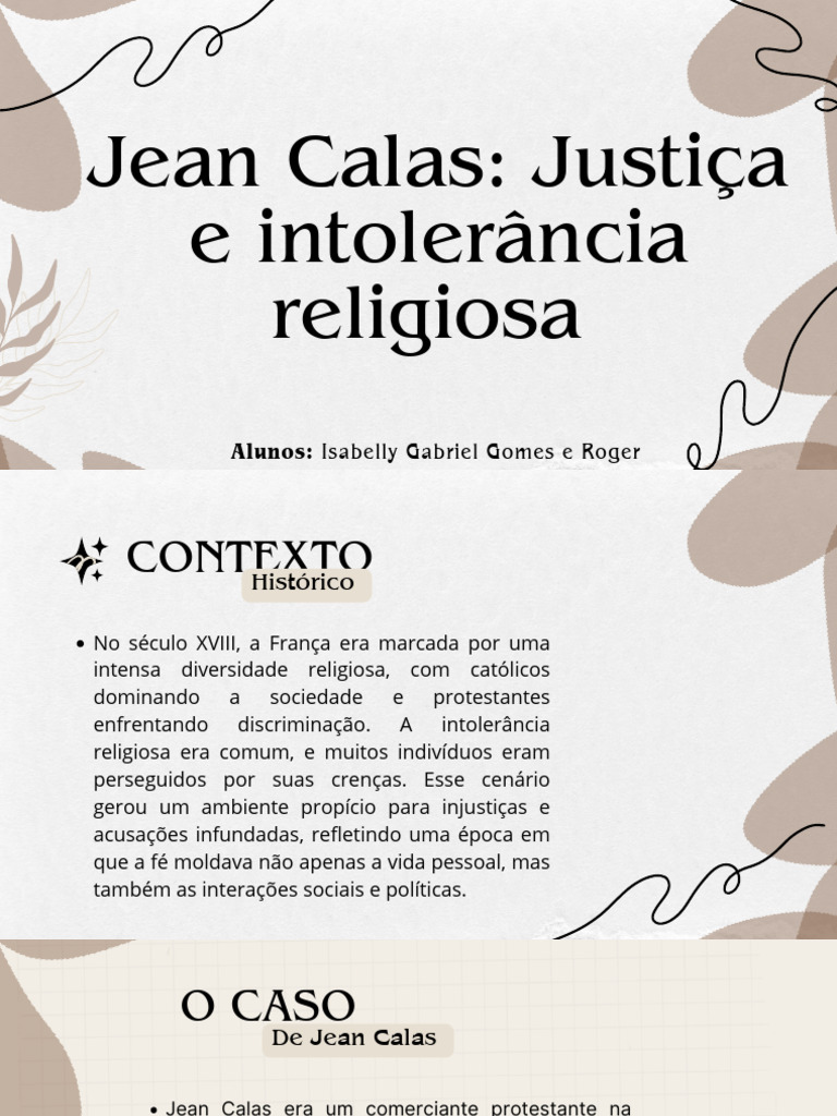 Jean Calas _20241026_150038_0000 | PDF | Protestantismo | Voltaire