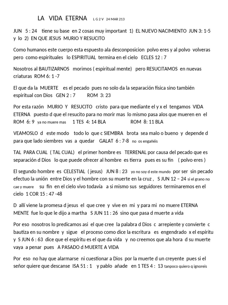 LA VIDA ETERNA | PDF
