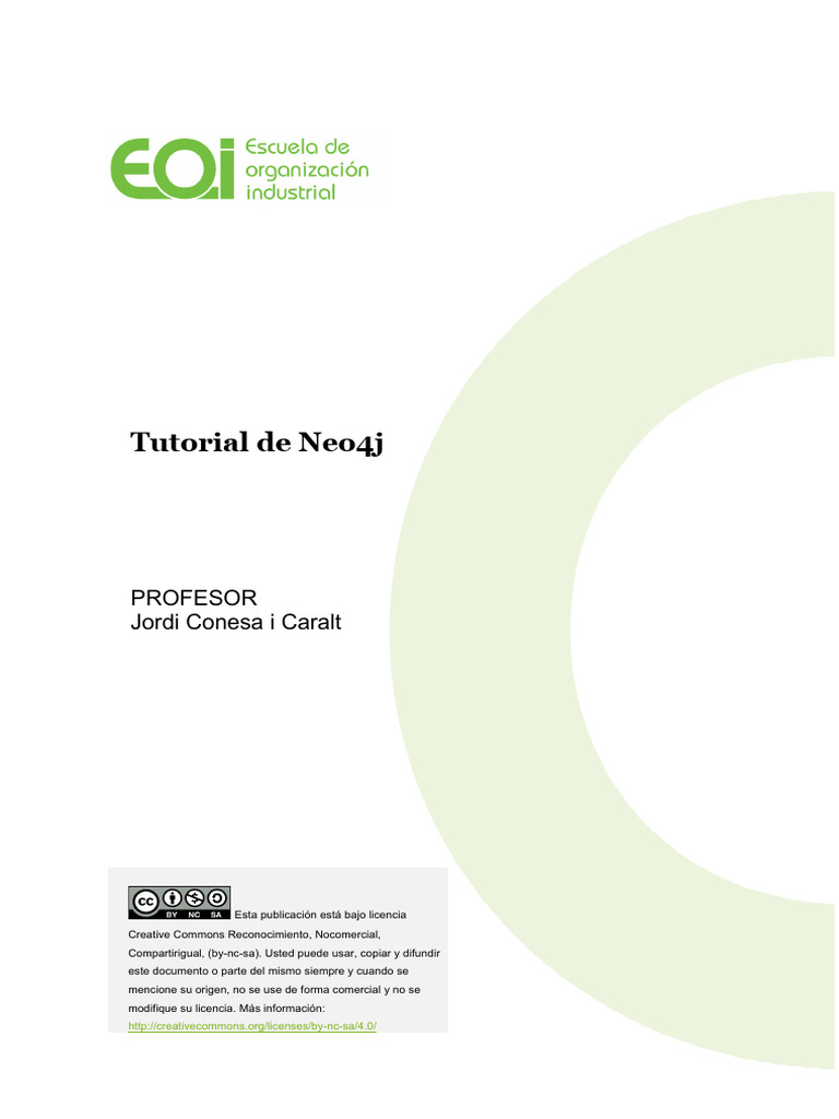 2 Tutorial De Neo4j 1 Pdf Bases De Datos Gestión De Datos 