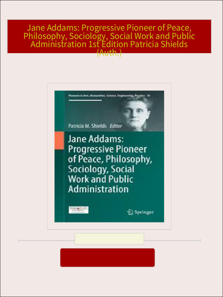 Download ebooks file Jane Addams: Progressive Pioneer of Peace ...