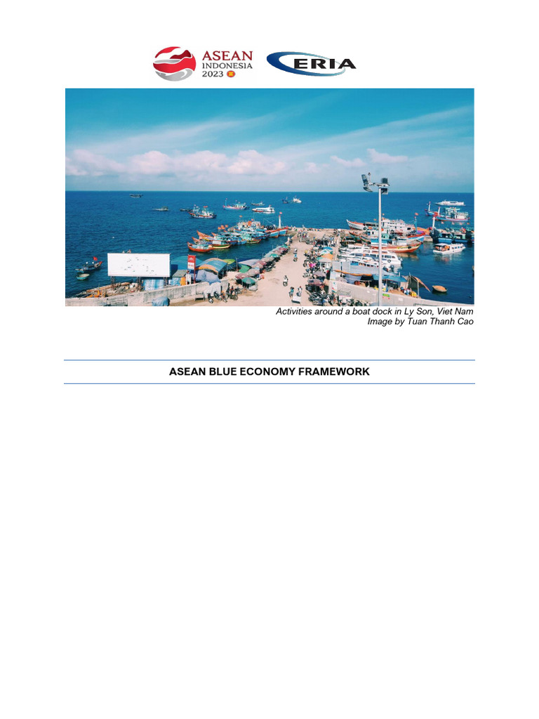 ASEAN Blue Economy Framework | PDF | Sustainability | Governance