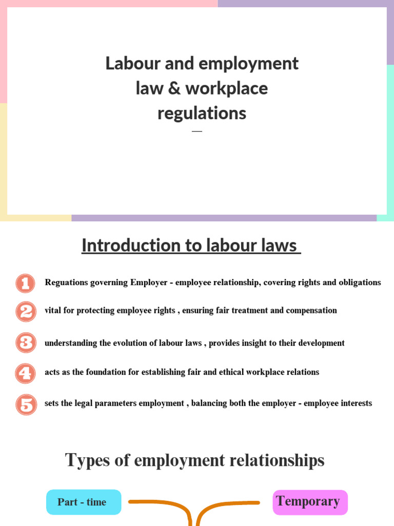 Labour and Employment Law & Workplace Regulations - 20240109 - 015632 ...