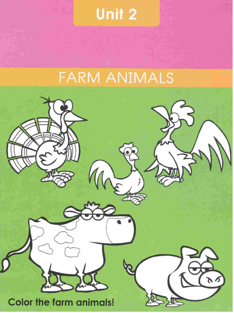 Activity Pad - Unit 2 - Farm Animals | PDF