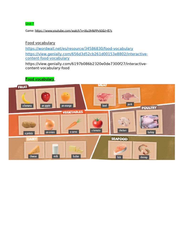 English 2 Week 4 Food Countable and Order Food | PDF | Waiting Staff ...