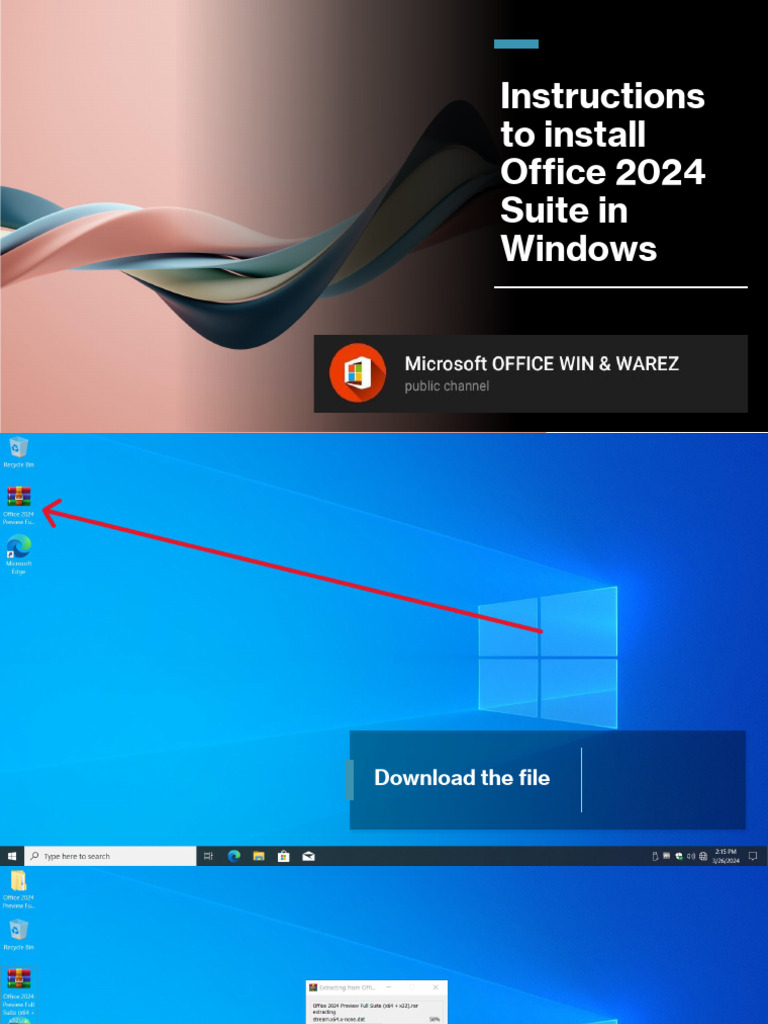 Office 2024 Installation Instructions | PDF