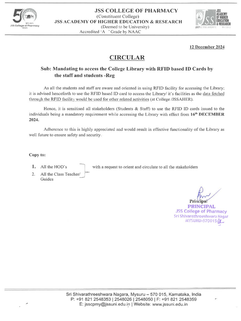 Library Circular | PDF