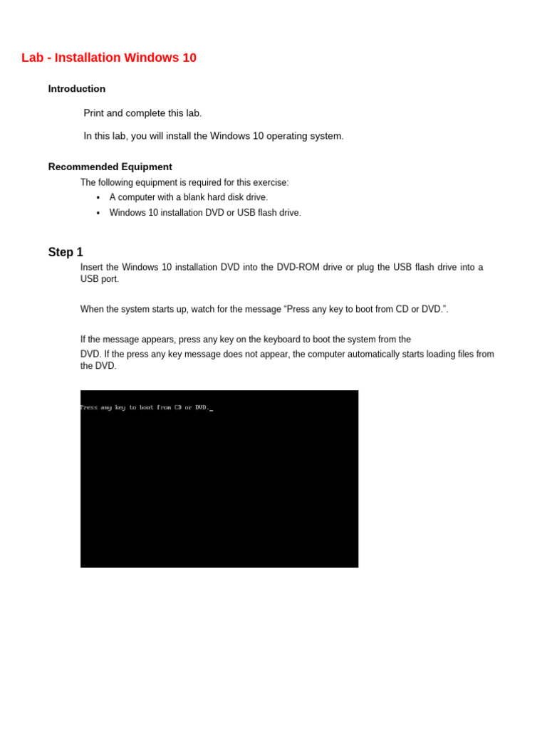 3installation Of Os Pdf Booting Installation Computer Programs 