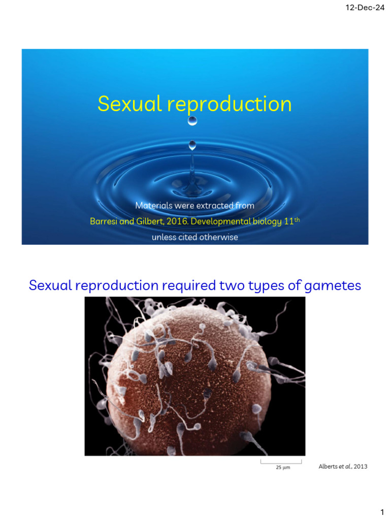 Sexual Reproduction and Meiosis Overview | PDF | Meiosis | Cellular ...