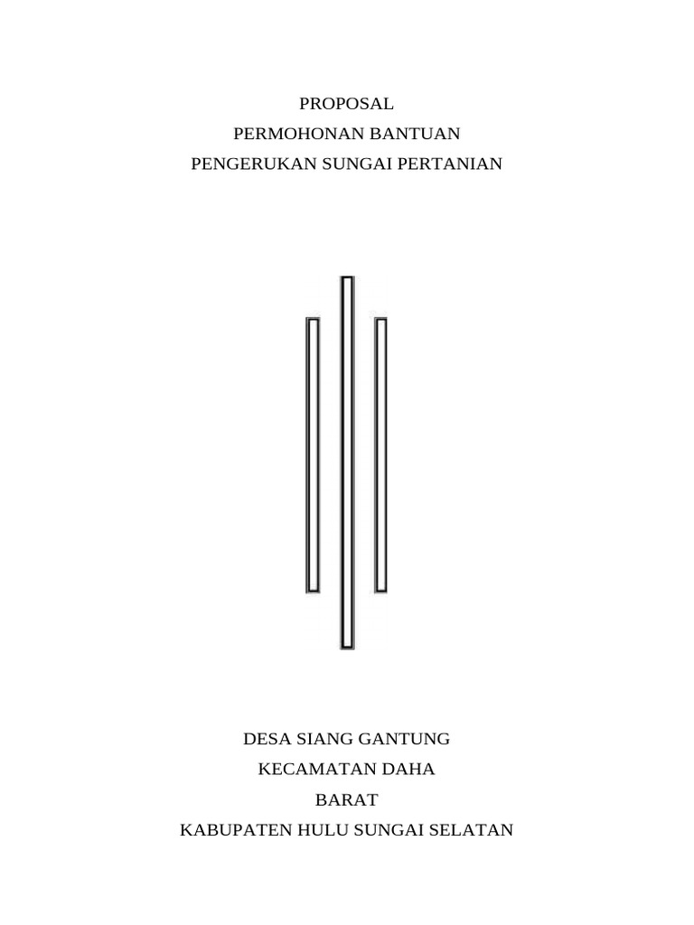 Permohonan Bantuan Pengerukan Sungai | PDF
