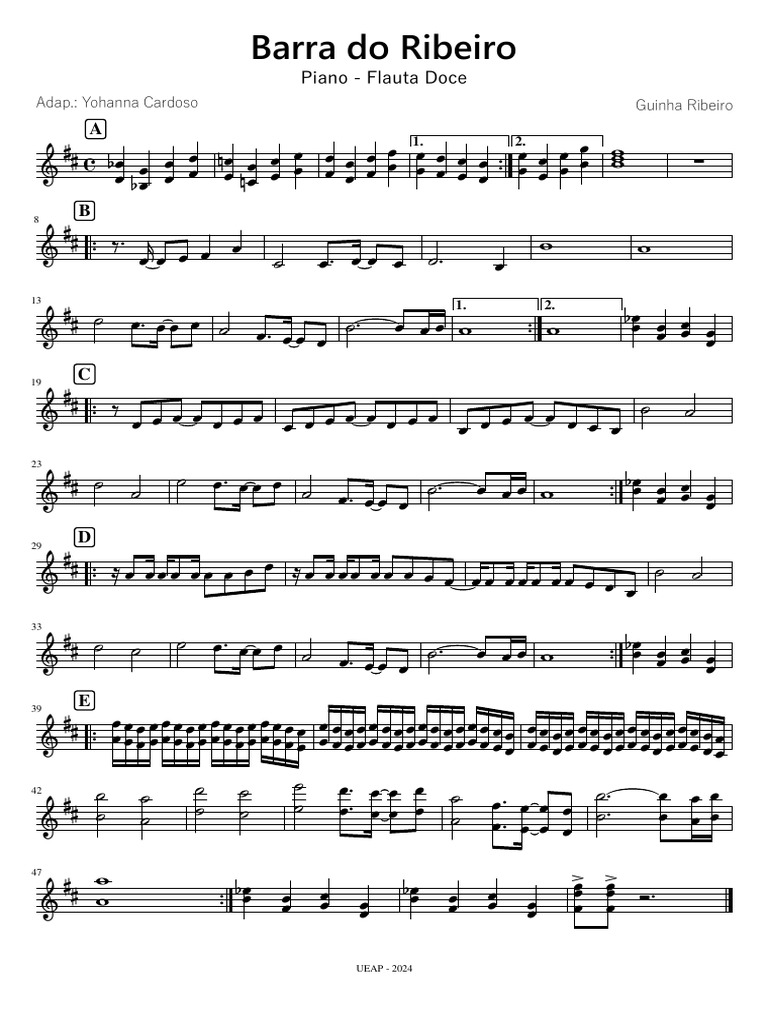 Barra Do Ribeiro-Piano | PDF