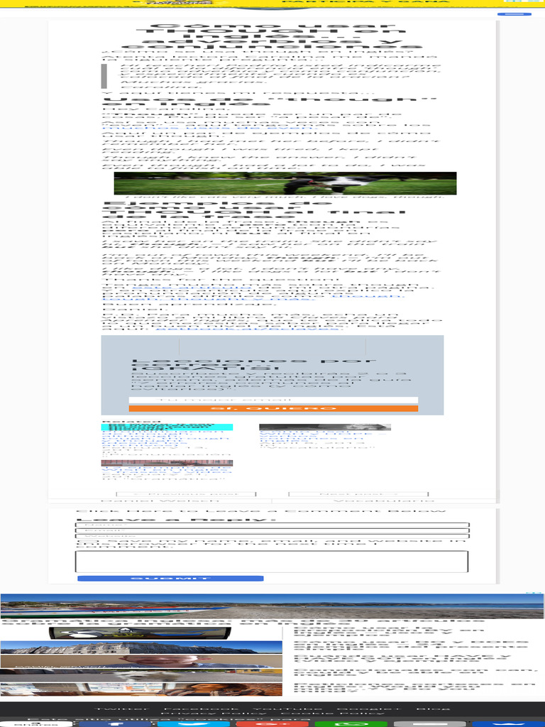 Cómo usar THOUGH en inglés... adverbios y conjunciones - Madrid Inglés ...