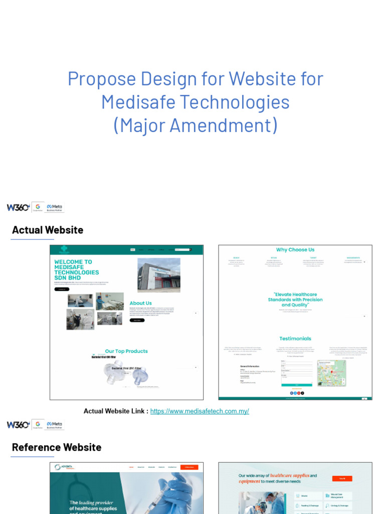 Website Proposal for Medisafe (Amendment) | PDF | Customer | Marketing