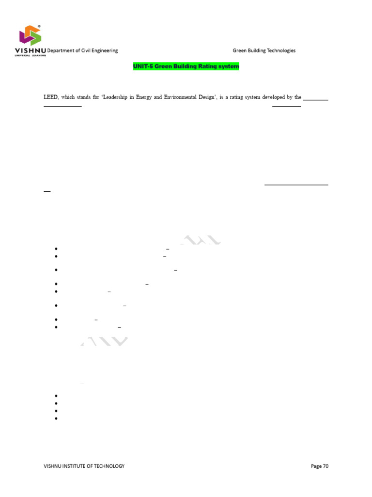 GBT UNIT-5 | PDF | Building Automation | Green Building
