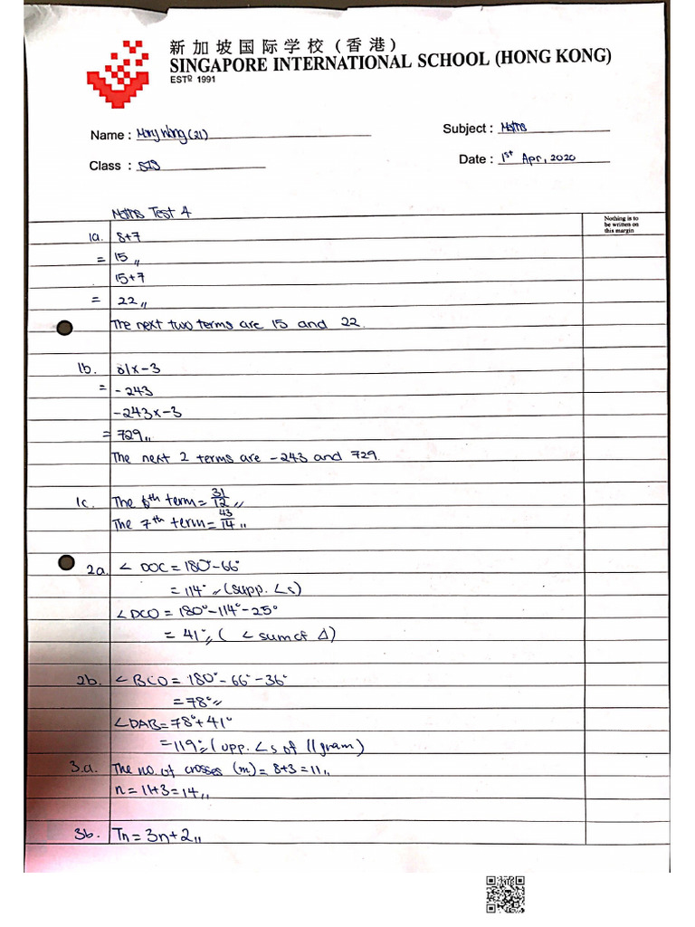 IGCSE Math Mock Test | PDF