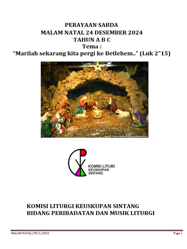 Perayaan Sabda Malam Natal | PDF