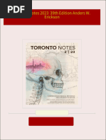 Toronto Notes Clinical Handbook | PDF