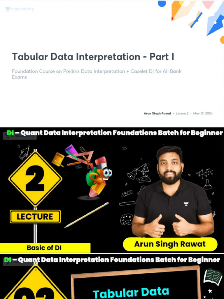 Tabular Data Interpretation Part I No Anno | PDF