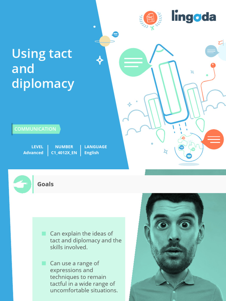 Using Tact and Diplomacy | PDF | Nonverbal Communication | Communication