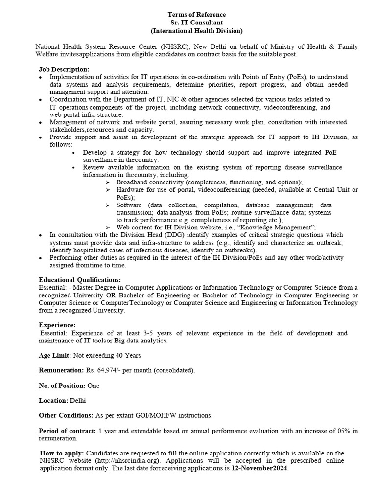 Sr. IT Consultant | PDF