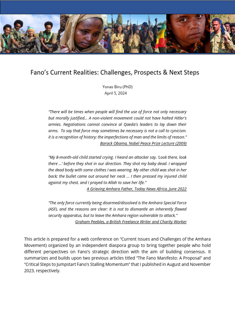 Fano-Current-Realities | PDF | Ethiopia