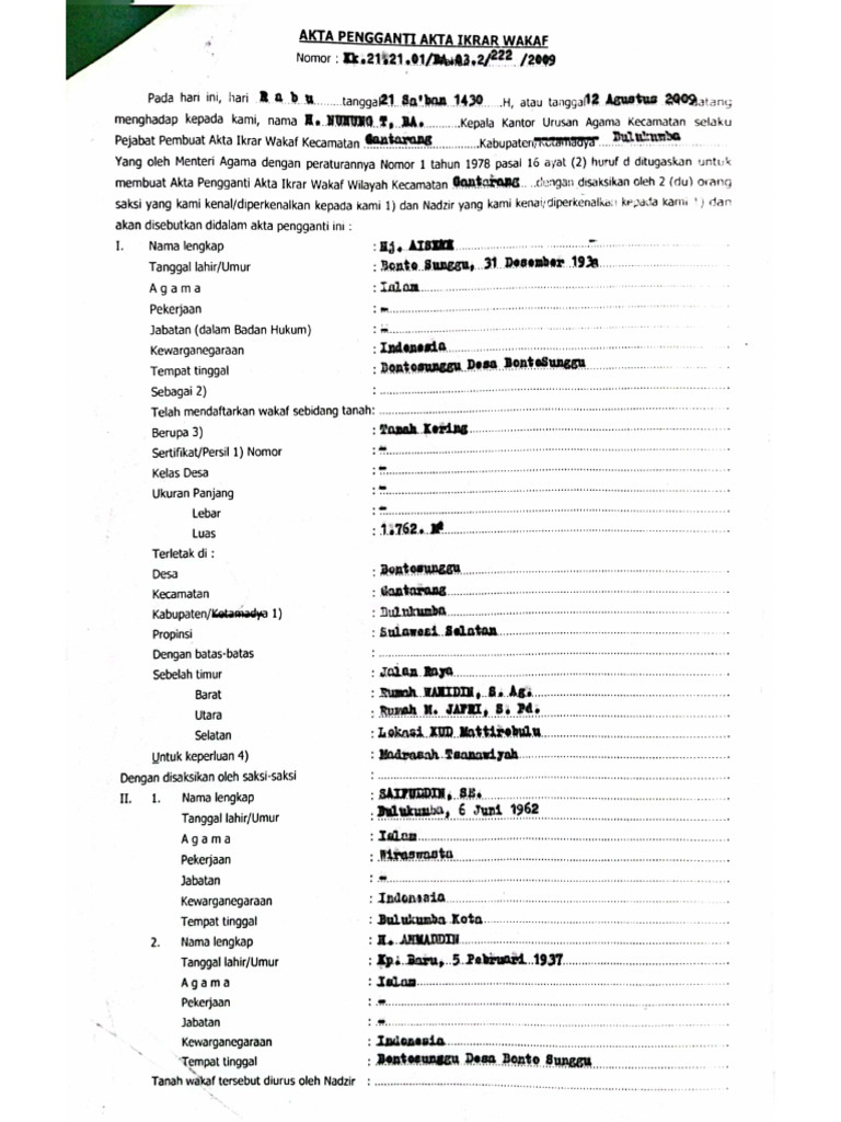 Akta pendirian | PDF