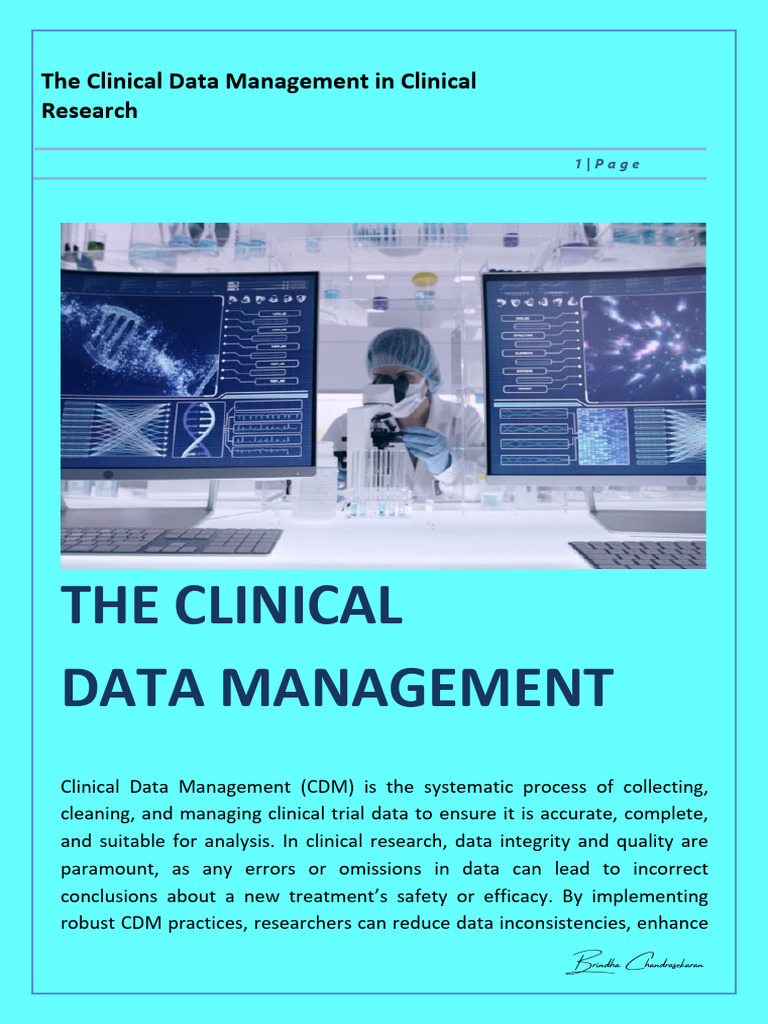 Clinical Data Management Essentials | PDF | Medicine | Health Care