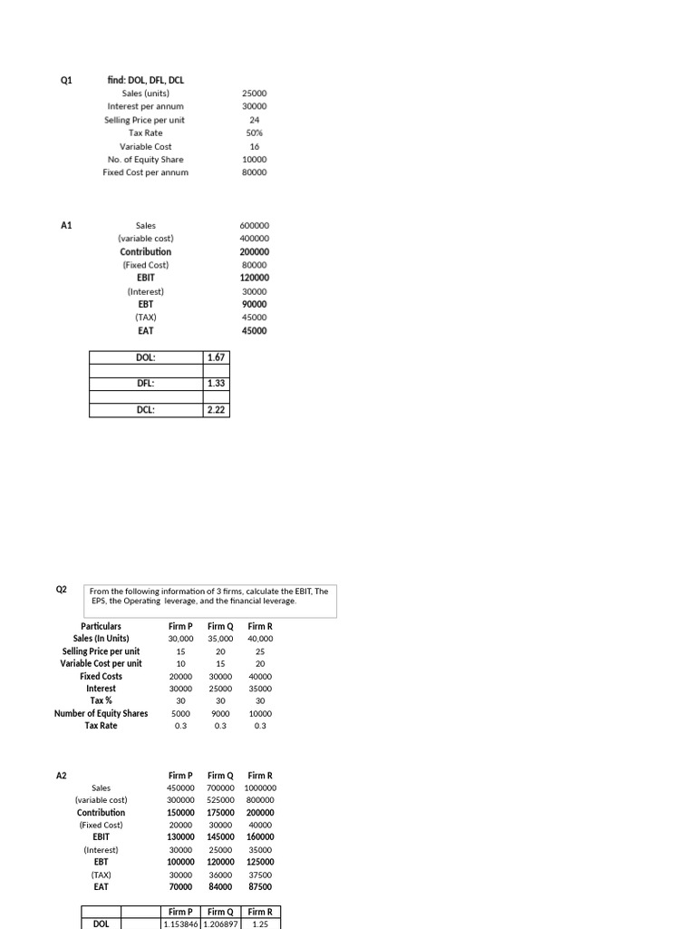 23com1651 Leverage (1) | PDF | Net Present Value | Investing