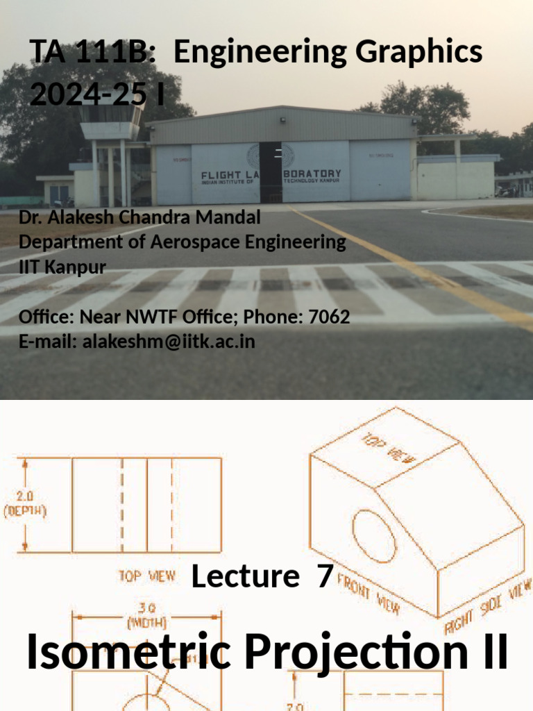 Lecture 7 Isometric Projection II | PDF | Cartesian Coordinate System ...