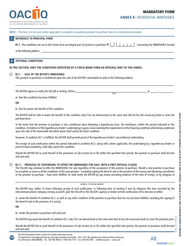 (15973) - Annex R - Residential Immovable (AR) | PDF | Prices | Taxes