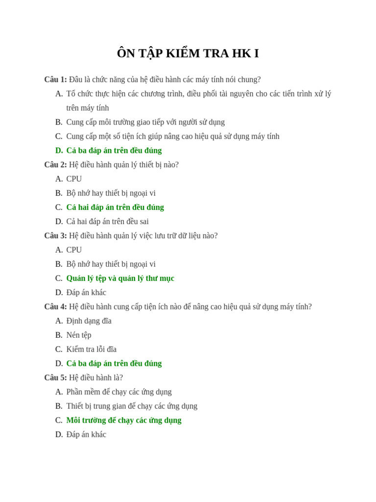 On Tap KT HK1-Tin 11 | PDF