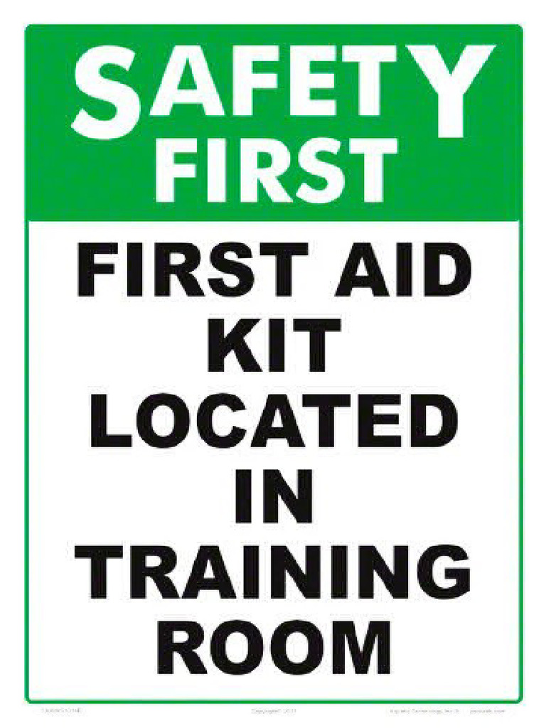 A3 - First Aid Kit Located in Training Room | PDF
