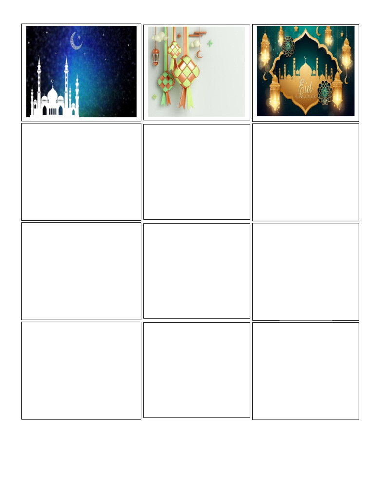 Template Ucapan Lebaran | PDF