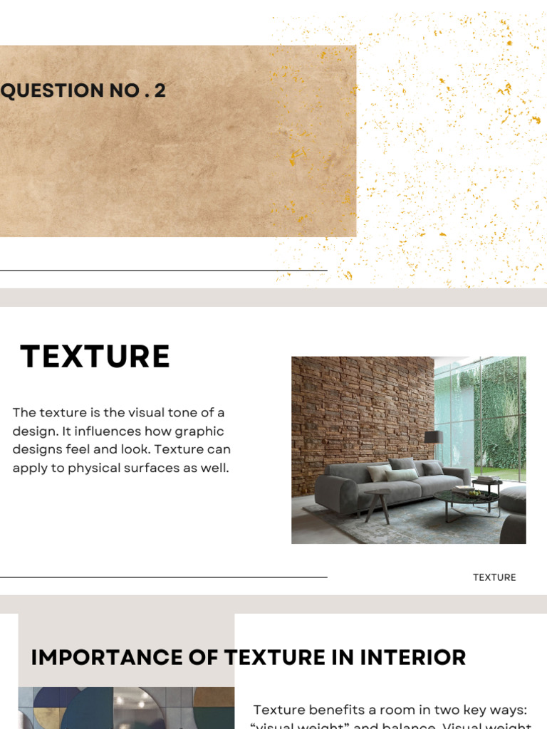 Importance of Texture in Interior Design | PDF | Wood | Somatosensory ...
