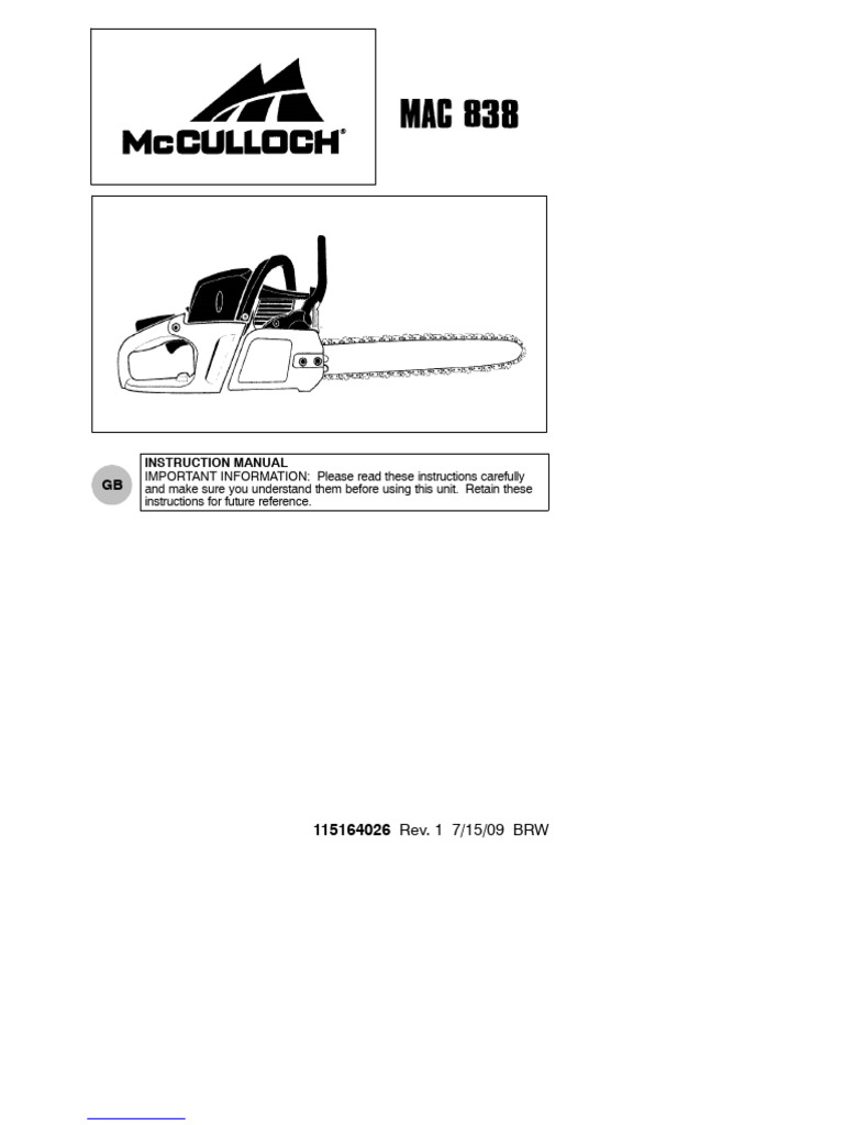 Mac 838 | PDF