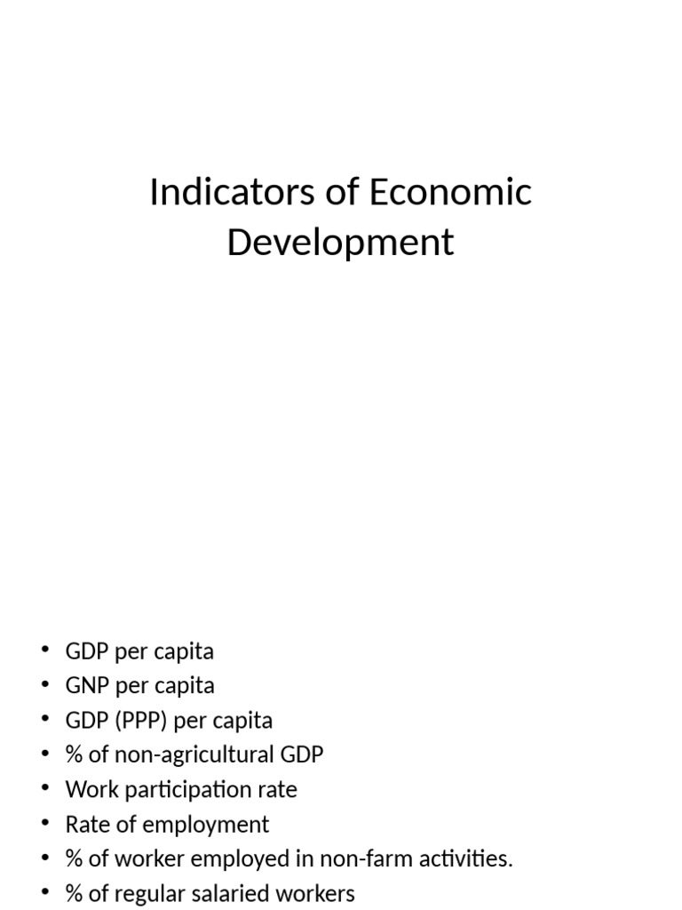 16 - 3.3 - Indicators of Development - Economic, Social and ...