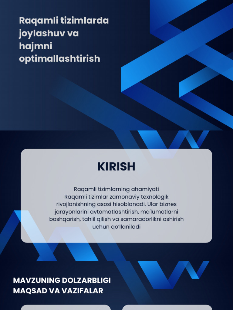 Raqamli tizimlarda joylashuv va hajmni optimallashtirish | PDF