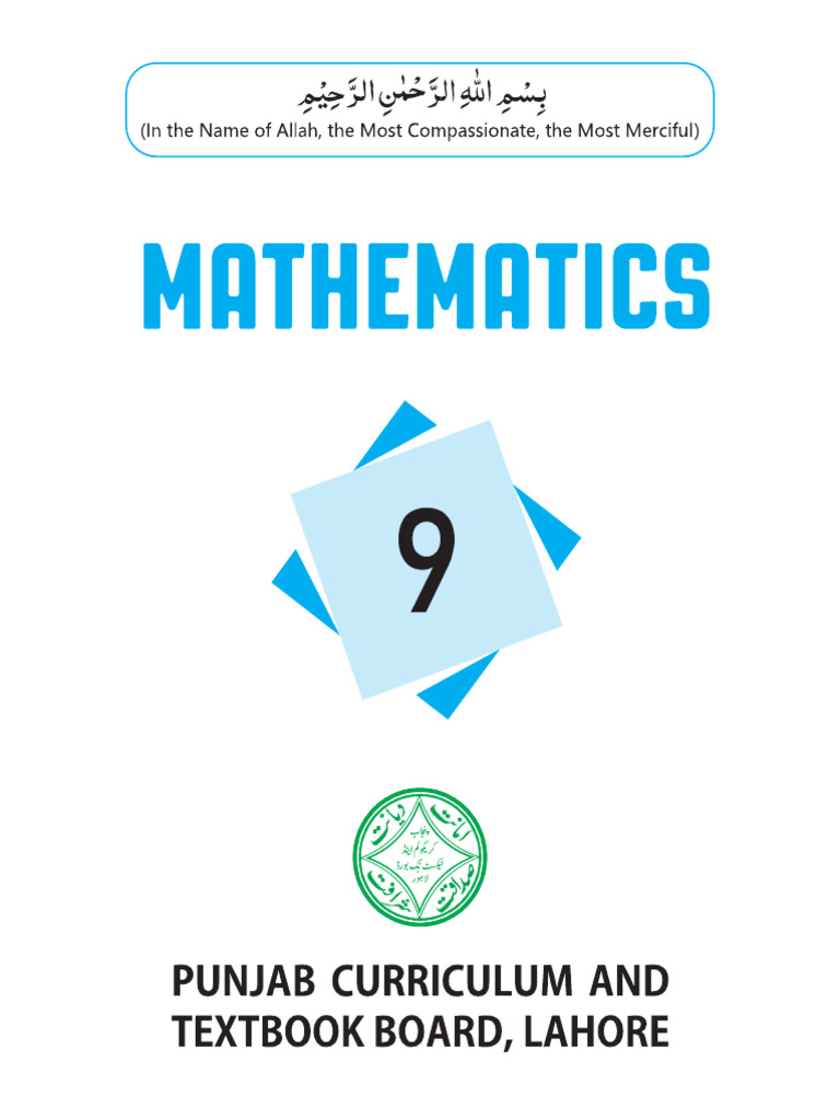 9th Math New Book 2025 Punjab Board | PDF
