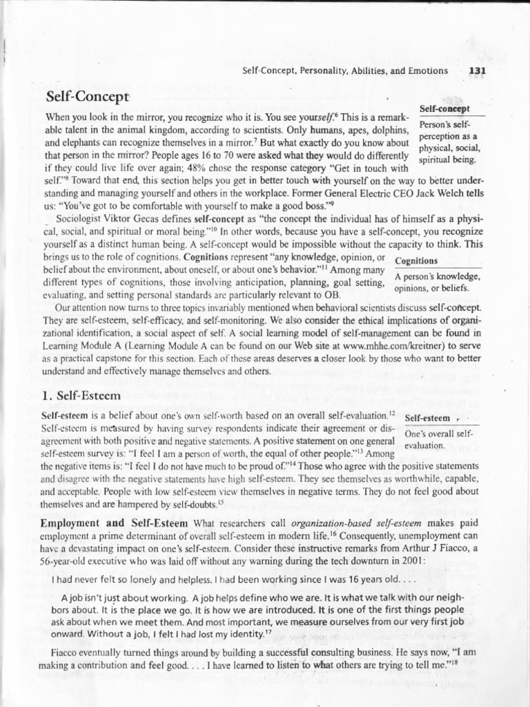 Understanding Self-Concept and Self-Esteem | PDF | Self Esteem | Self ...