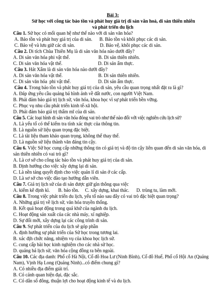 BTTN - LS 10 (CD) - Bài 3,4,5,6 | PDF