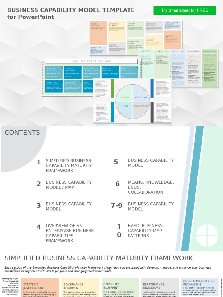 Business Capability Model Template | PDF | Supply Chain | Strategic ...