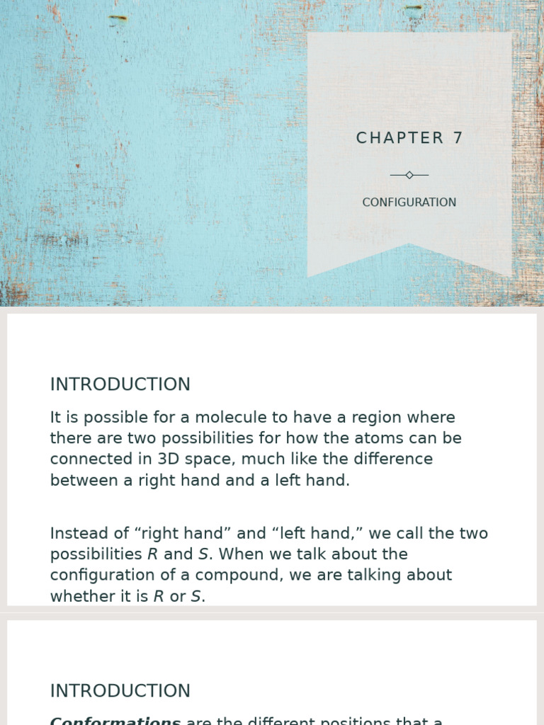 Buoi5 Sep20 Chapter7 Full | PDF | Chirality (Chemistry) | Physical Chemistry