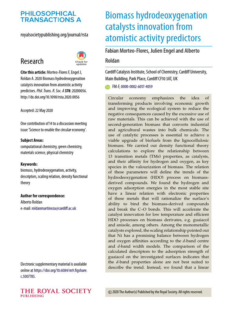 catalyst innovation review fabian | PDF | Catalysis | Adsorption