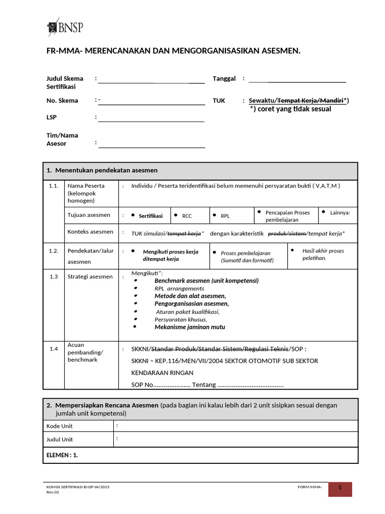 FORM MMA - Rev.02. | PDF