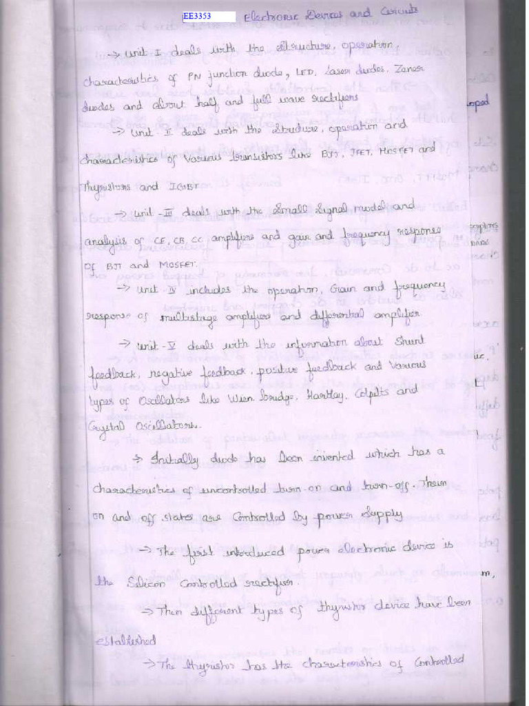EC3353 Electron Devices and Circuits 02- By LearnEngineering.in | PDF