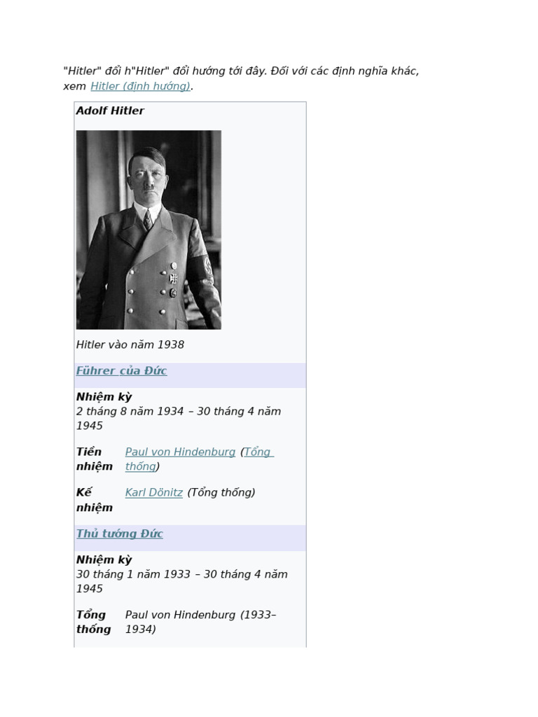 Hitler | PDF