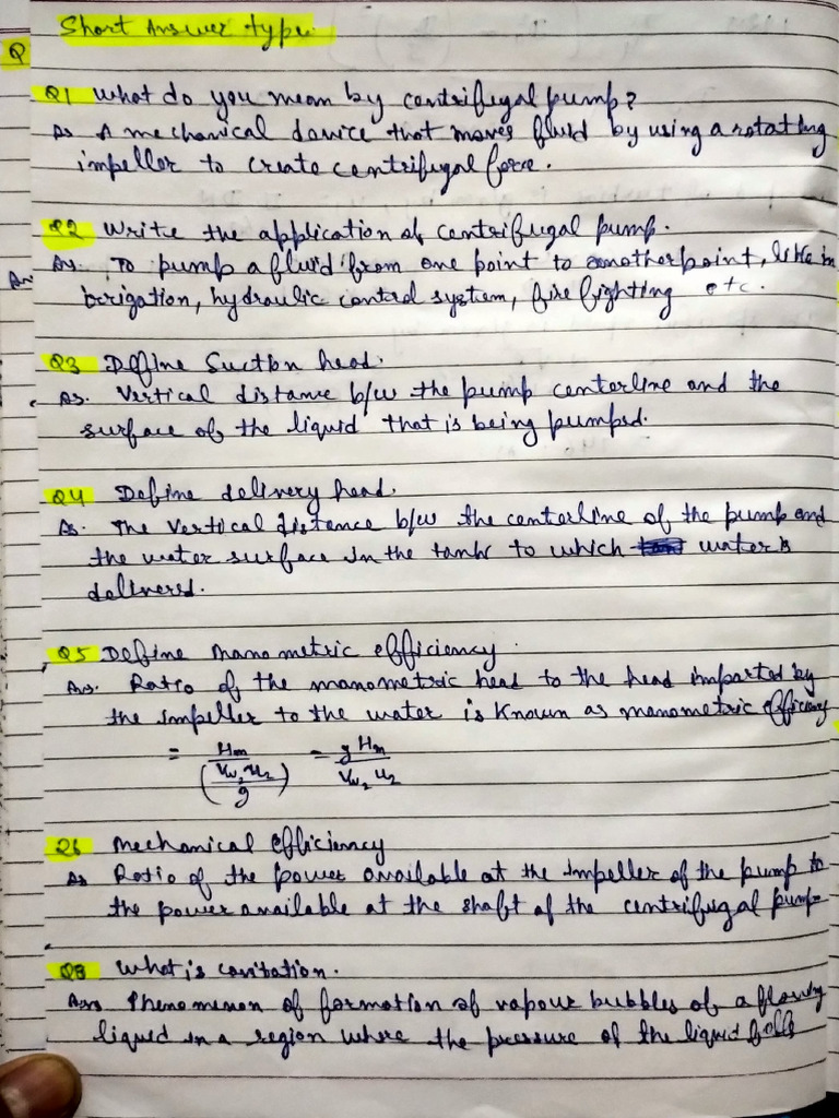 Assignement 4 Fluid Mechanics 22ME16CL | PDF