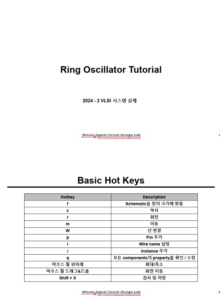 Ring Oscilator Tutorial Pdf