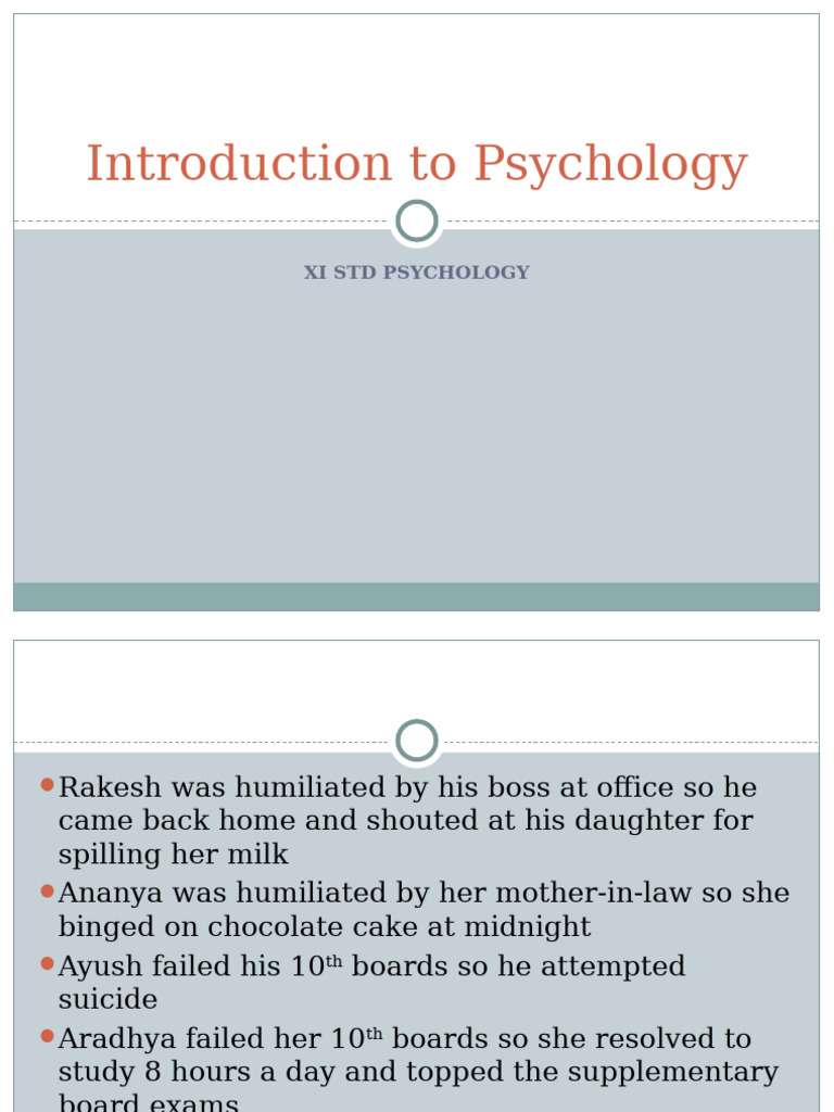 11 ST Psychology CH 1 & 2 | PDF | Psychology | Clinical Psychology