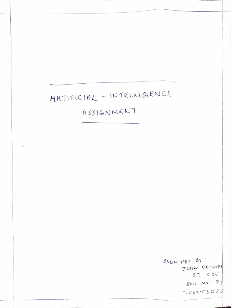 AI Assignment - Goals | PDF