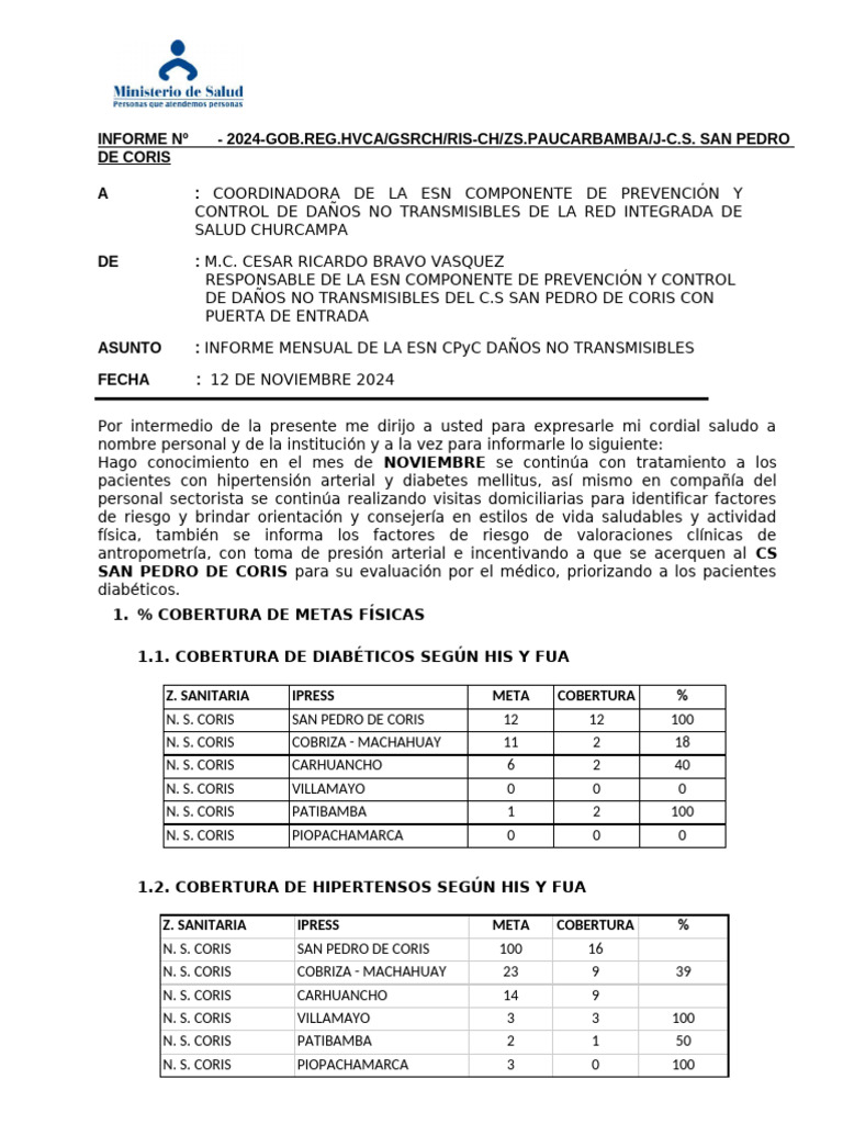 Modelo de Informe DNT | PDF | Diabetes | Enfermedades y trastornos humanos